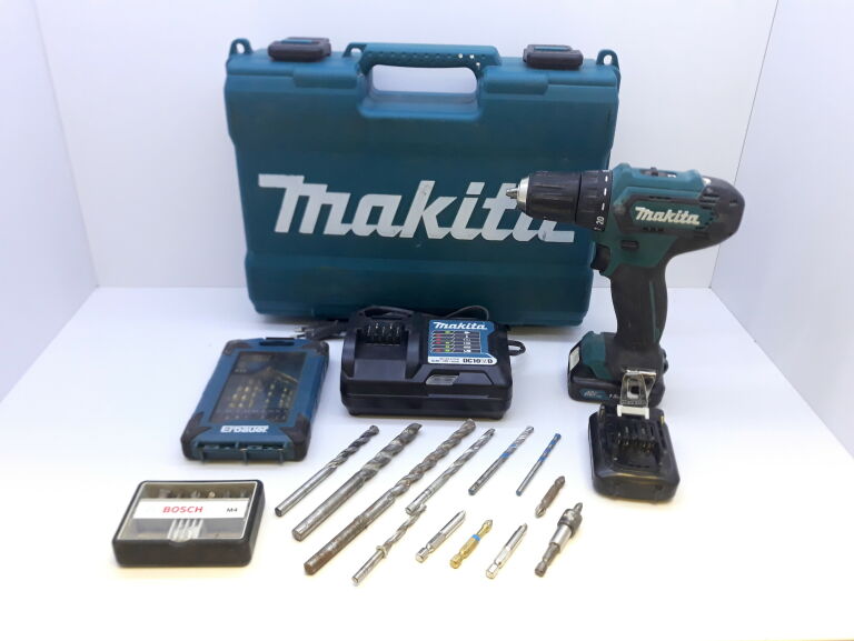 MAKITA WKRĘTARKA DF333D KOMPLET + WIERTŁA + BITY - 11505708050 ...