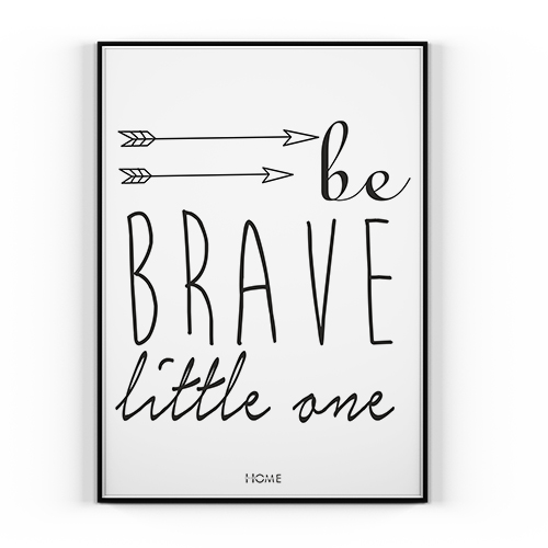 Plakat Be brave little one - 30x40cm - boho tipi - 6845963534 ... Plakat Be brave little one - 30x40cm - boho tipi - 6845963534 ...