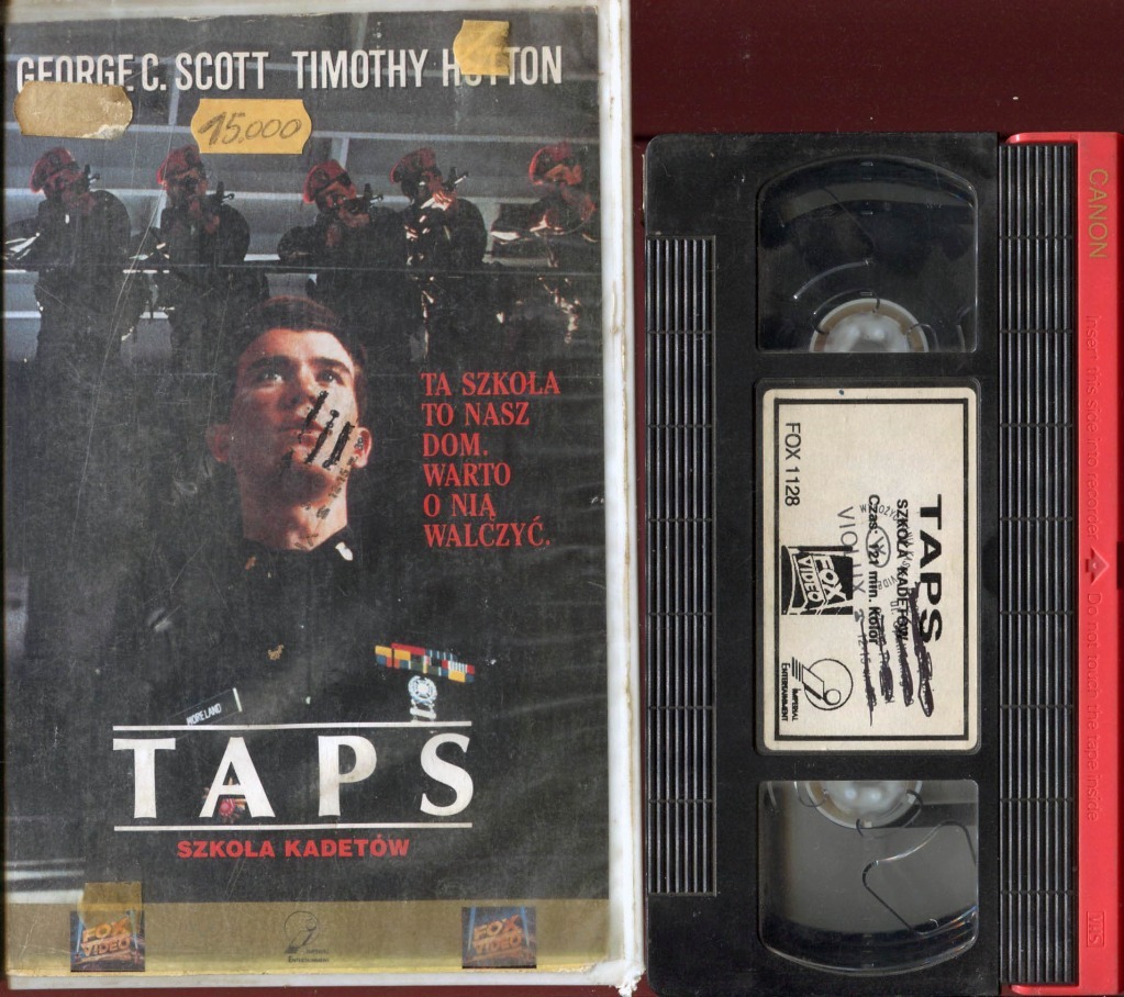 Taps. Szkoła kadetów. VHS - 14000874215 - oficjalne archiwum Allegro
