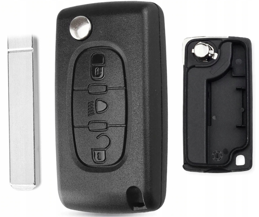 OBUDOWA KLUCZYKA PILOT CITROEN C3 C4 C5 BERLINGO - 13726116358 ...
