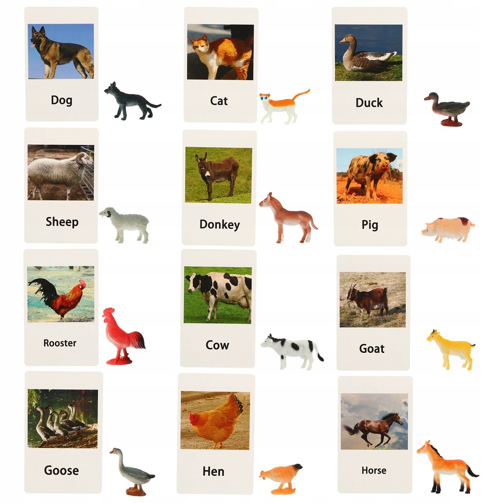 Toys Kids Card Game Statue Animal Matching Cards - 13926887097 ...