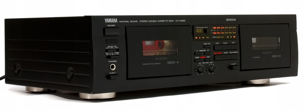 YAMAHA KX-W282 DWUKASETOWY MAGNETOFON AUTOREVERSE - 13282126444 ...