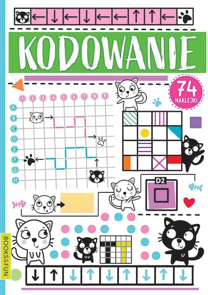 Kodowanie 1 kolorowanka + 74 naklejki - 12220044983 - oficjalne ...