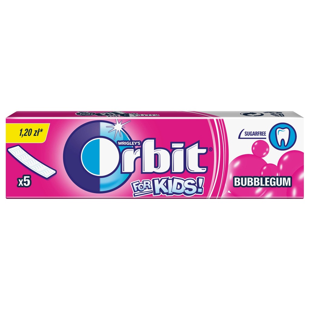 Orbit For Kids Classic Guma do żucia bez cukru 13 - 13720104901 ...