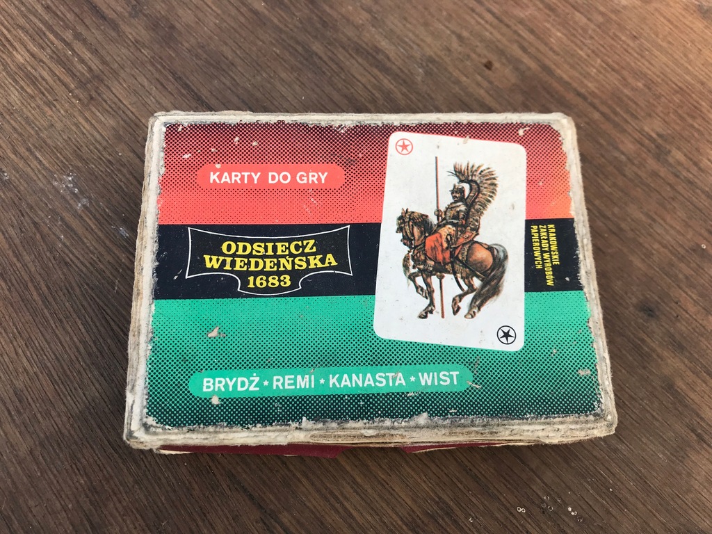 Stare karty do gry Odsiecz Wiedeńska - 11466131580 - oficjalne archiwum Allegro