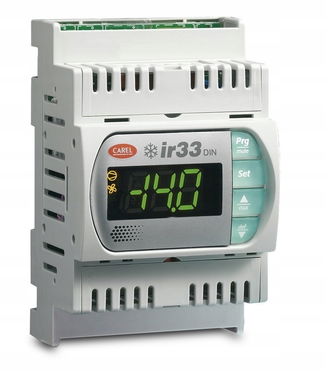 Sterownik, Regulator temperatury CAREL IR33 na szynę. DN33F0EA00 ...
