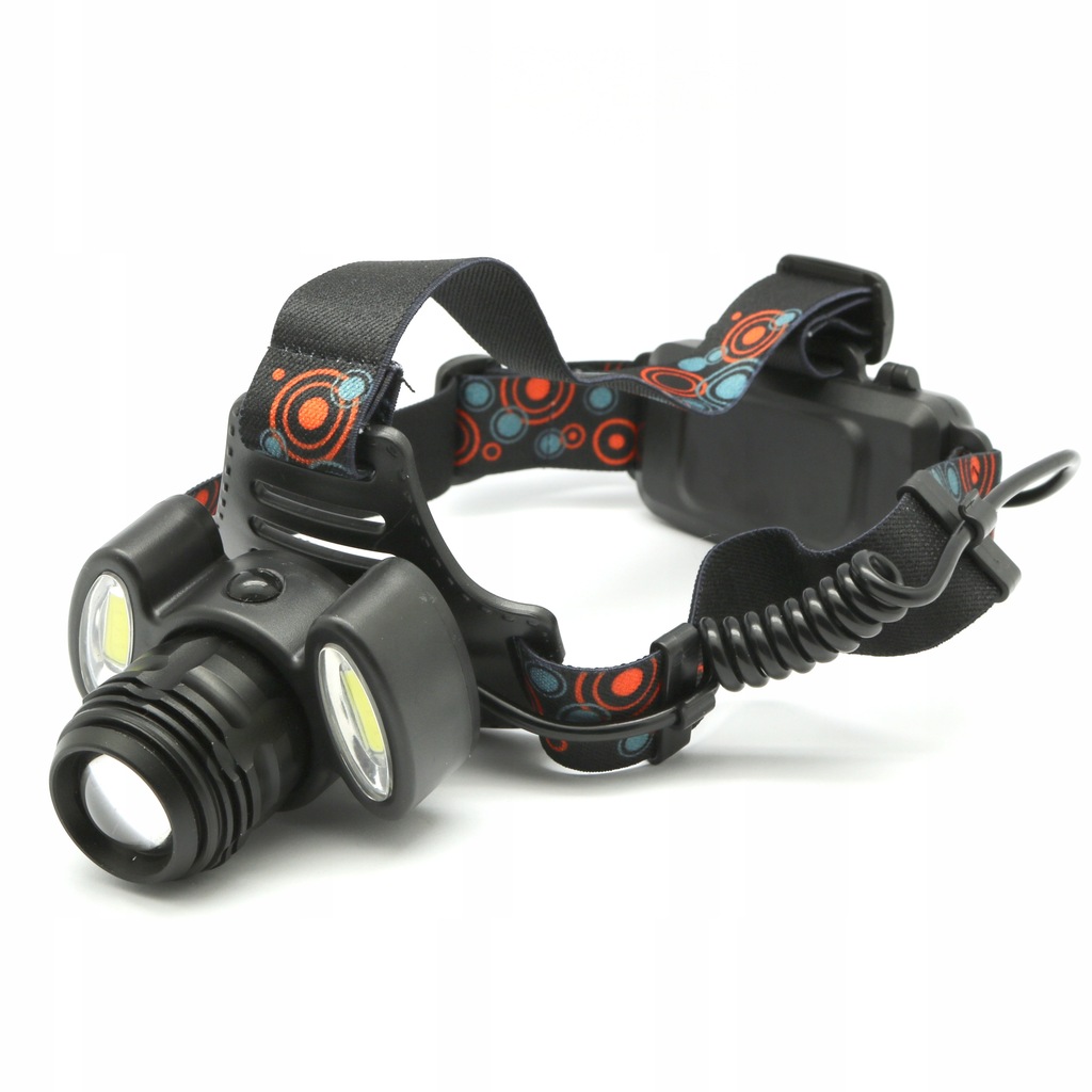 Latarka czołowa LED T6 CREE ZOOM na rower jogging - 10965558898 - oficjalne archiwum Allegro