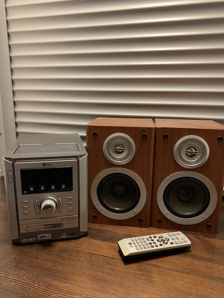 Wieża stereo LG LX-U250 + kolumny spaner system - 12382691225 ...