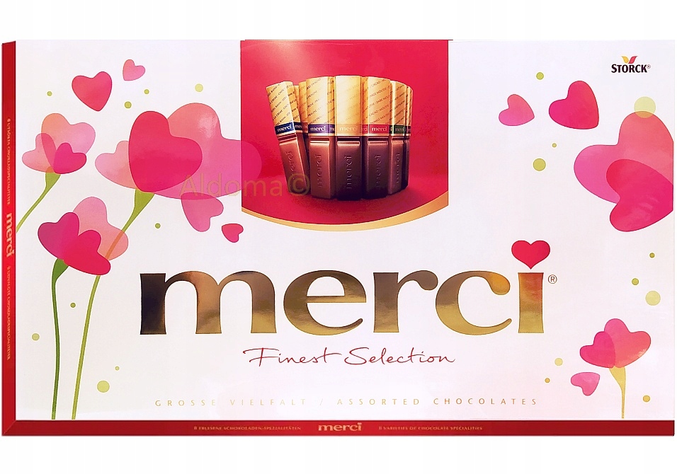 MERCI Finest Selection bombonierka 400g czekoladki - 13565103061 ...