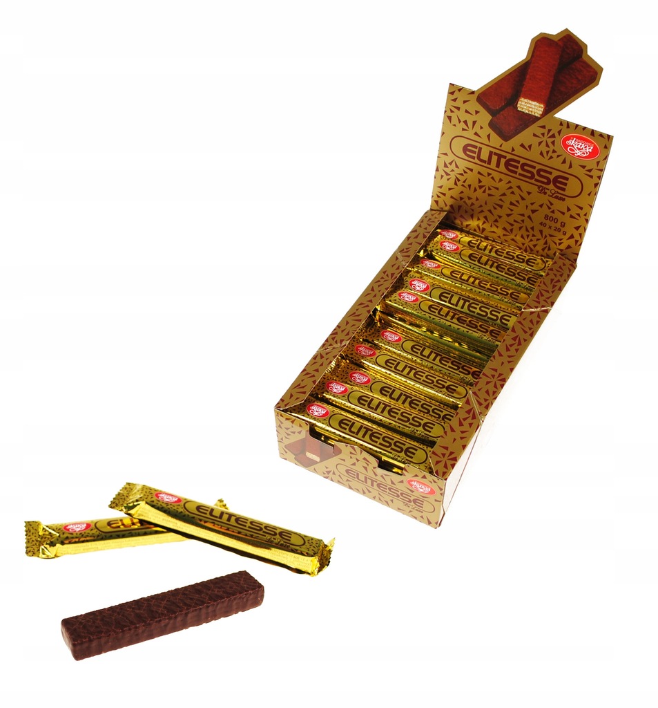 Wafelki Elitesse w czekoladzie wafle 20g 40szt - 9197905960 - oficjalne ...