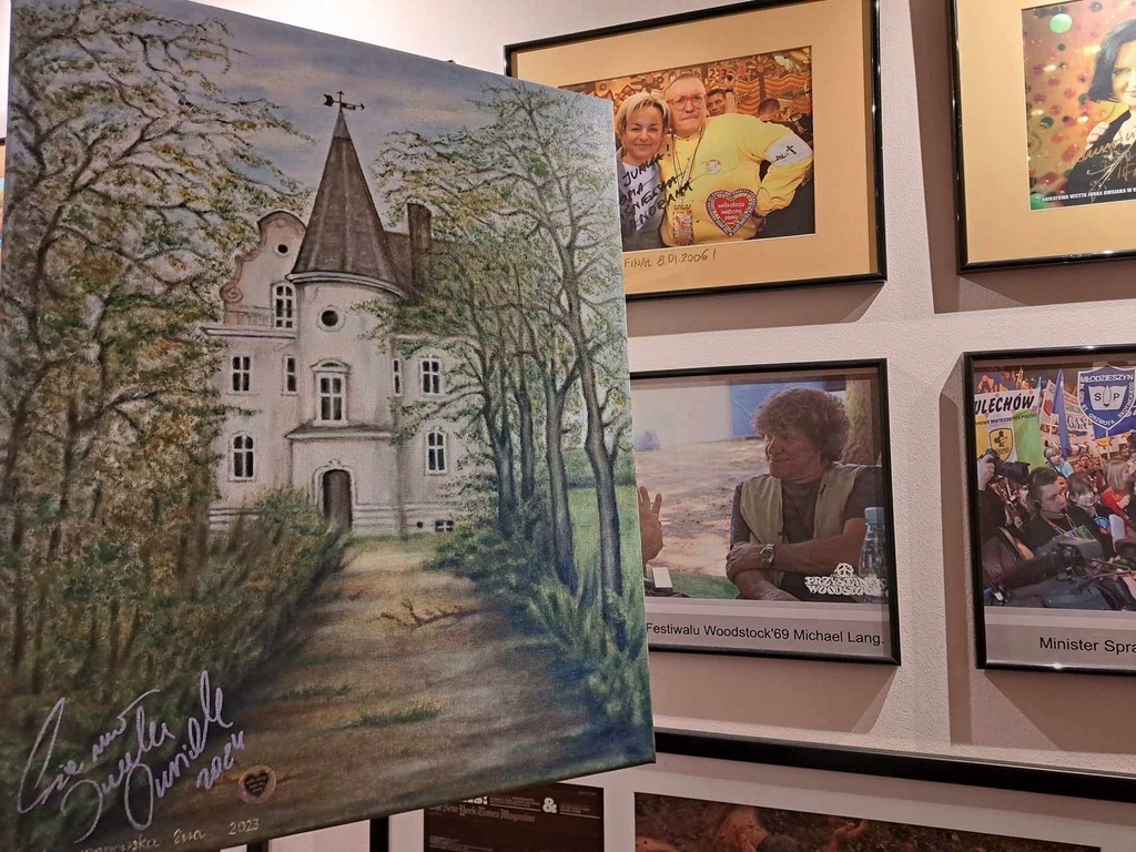 Willa Komendanta Garnizonu Świętoszów - obraz z podpisem Jurka Owsiaka ...