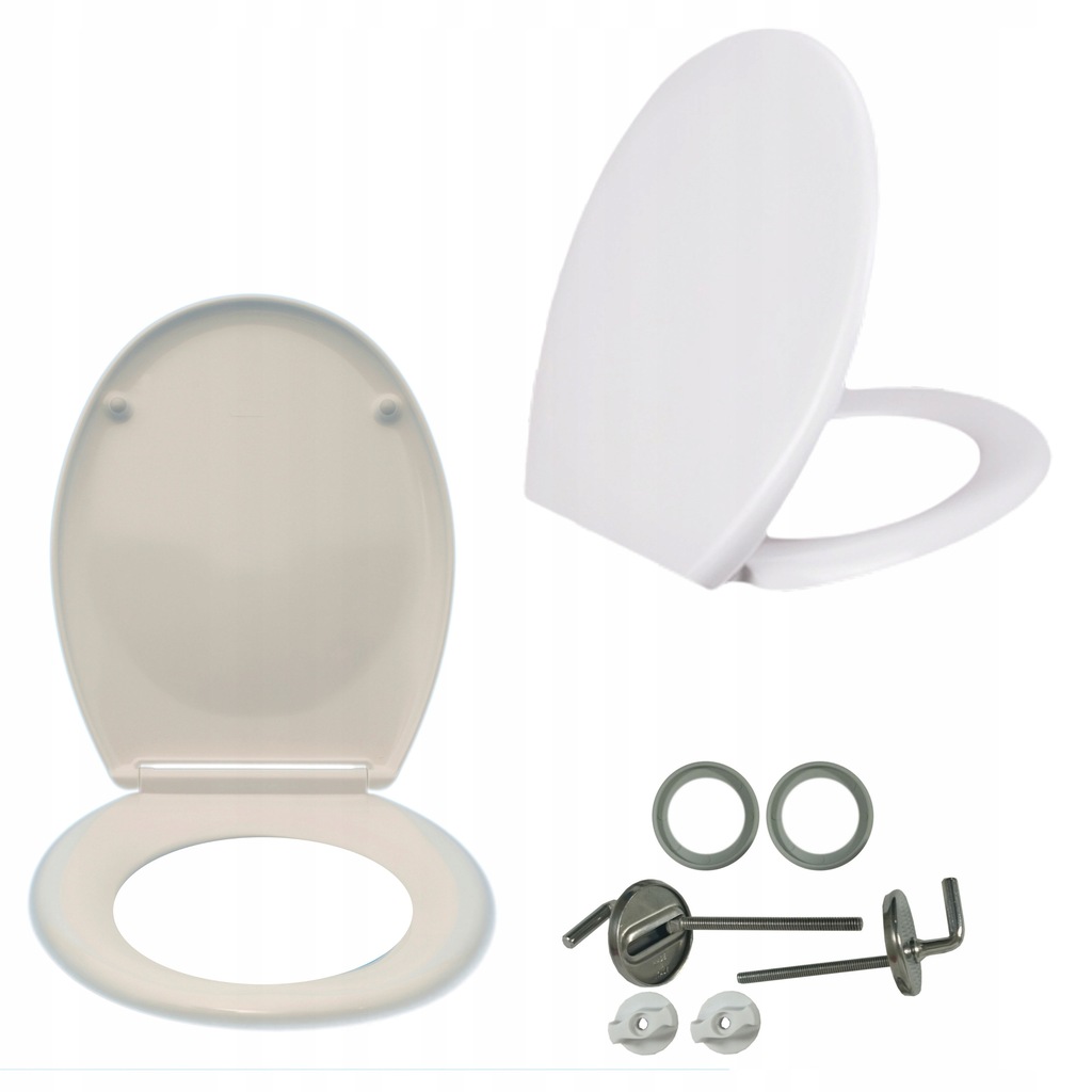 deska WC uniwersalna sedesowa klozetowa zamykanie standardowe TWARDA ...