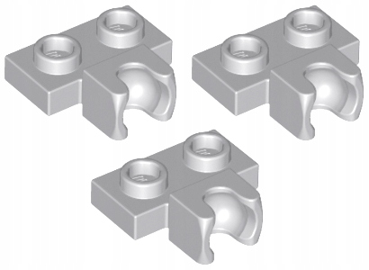 Lego Płytka 1x2 z zaczepem (14704) j.szary - 3 SZT - 11504980160 ...