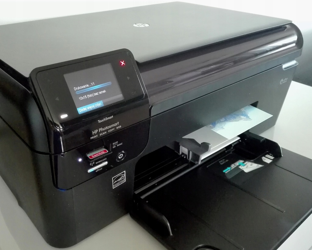 Drukarka HP Photosmart B110 Skaner WiFi 2xTUSZE XL - 8378997689 ...