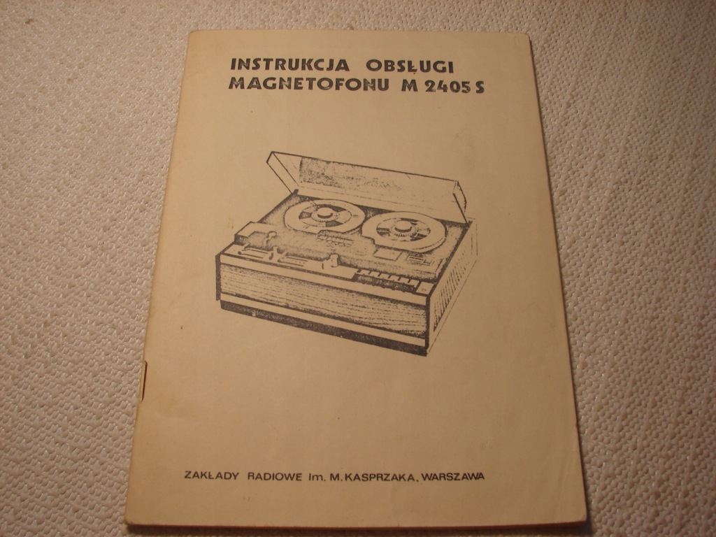 Instrukcja obsługi Magnetofon M2405S UNITRA ZRK - 9416681129 - oficjalne archiwum Allegro