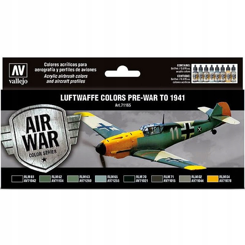 Vallejo 71165 Zestaw Model Air Luftwaffe colors - 12660009312 - oficjalne archiwum Allegro