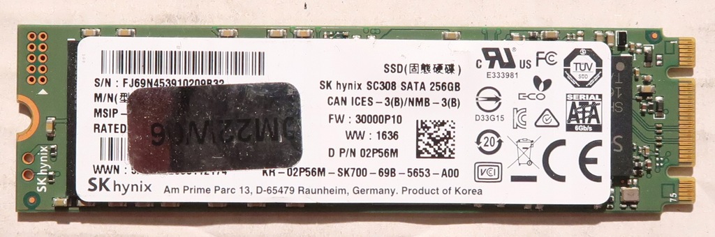 Dysk SSD 256GB M.2 SATA HYNIX SC308 - 13774803987 - oficjalne archiwum ...