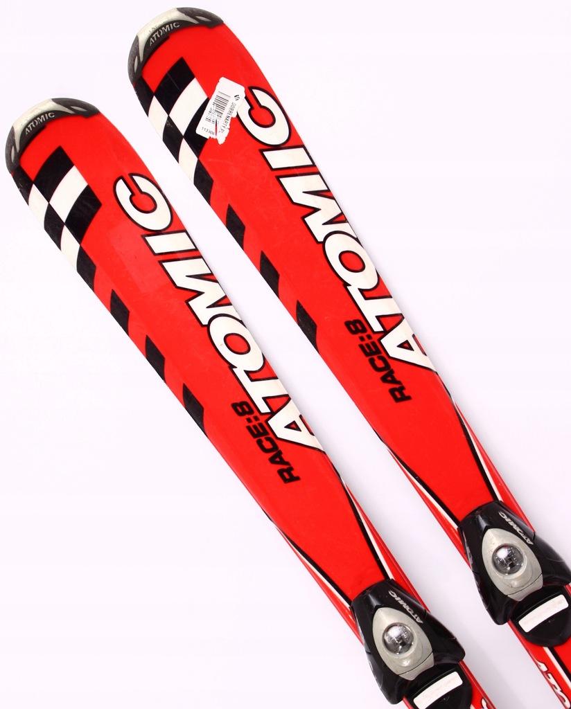 Narty ATOMIC RACE 8 JR 120 cm + wiązania - 12731748703 - oficjalne archiwum Allegro
