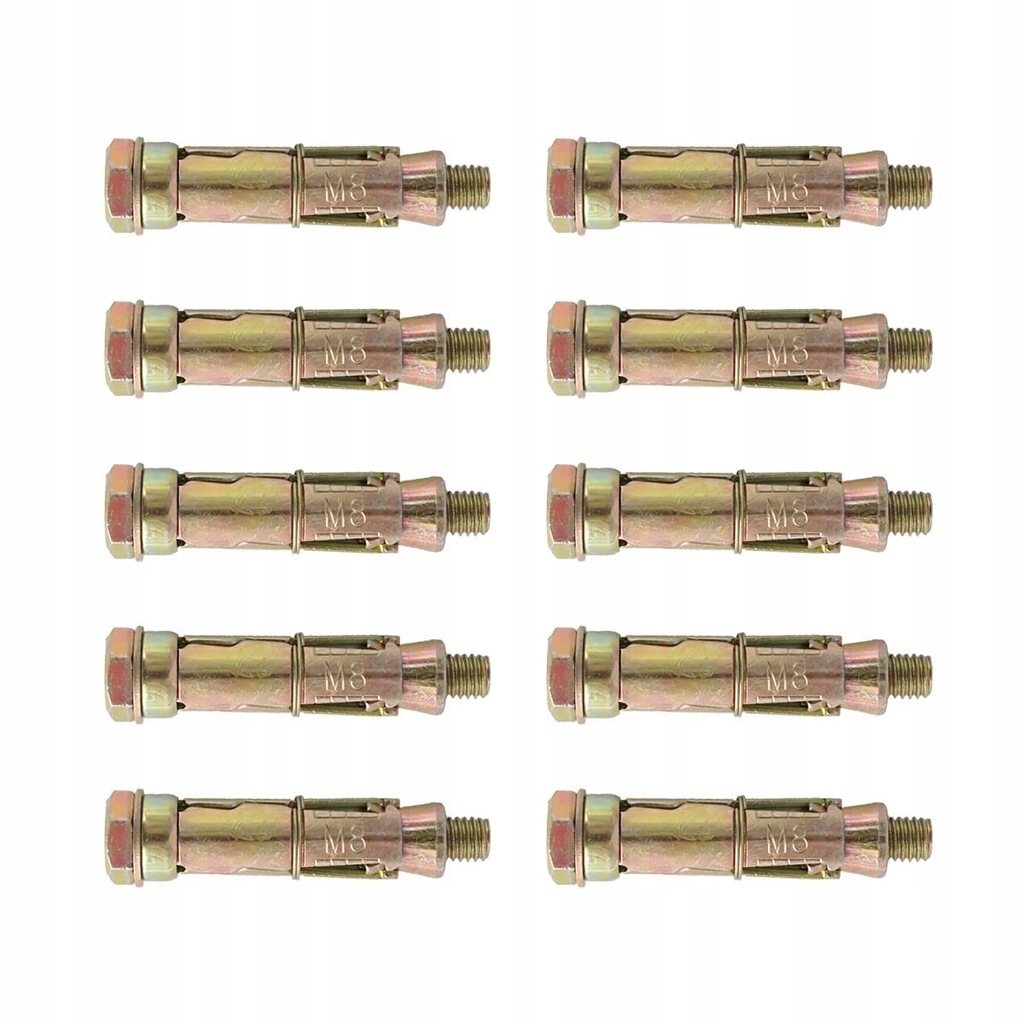 Kotwa do Betonu Śruba Rozporowa M8 60mm 10szt - 13132992695 - oficjalne archiwum Allegro