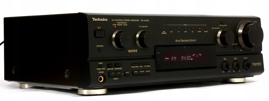 TECHNICS SA-AX530 KINO DOLBY PRO LOGIC RDS - 12565260090 - oficjalne archiwum Allegro