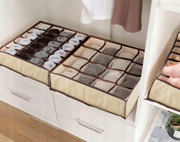 ORGANIZER NA SKARPETKI SZAFA DO SZUFLADY POJEMNIK - 8954158427 ...
