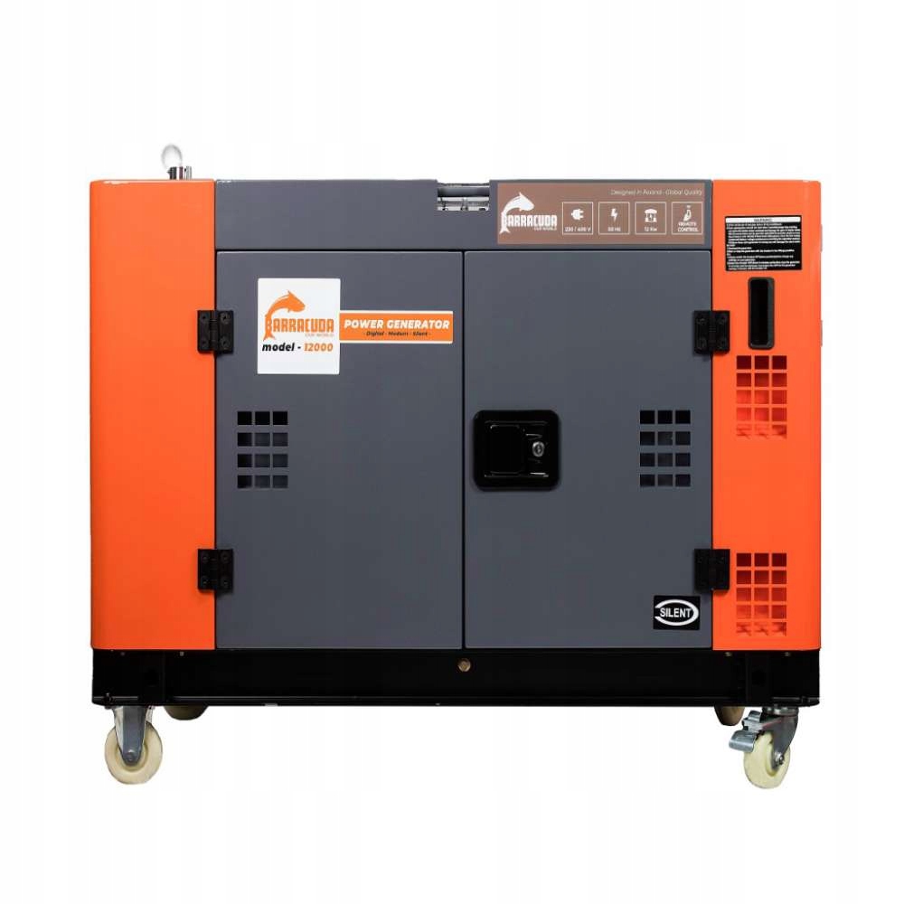 AGREGAT PRĄDOTWÓRCZY DIESEL 12kW BARRACUDA WZM 3F - 12847436556 - oficjalne archiwum Allegro