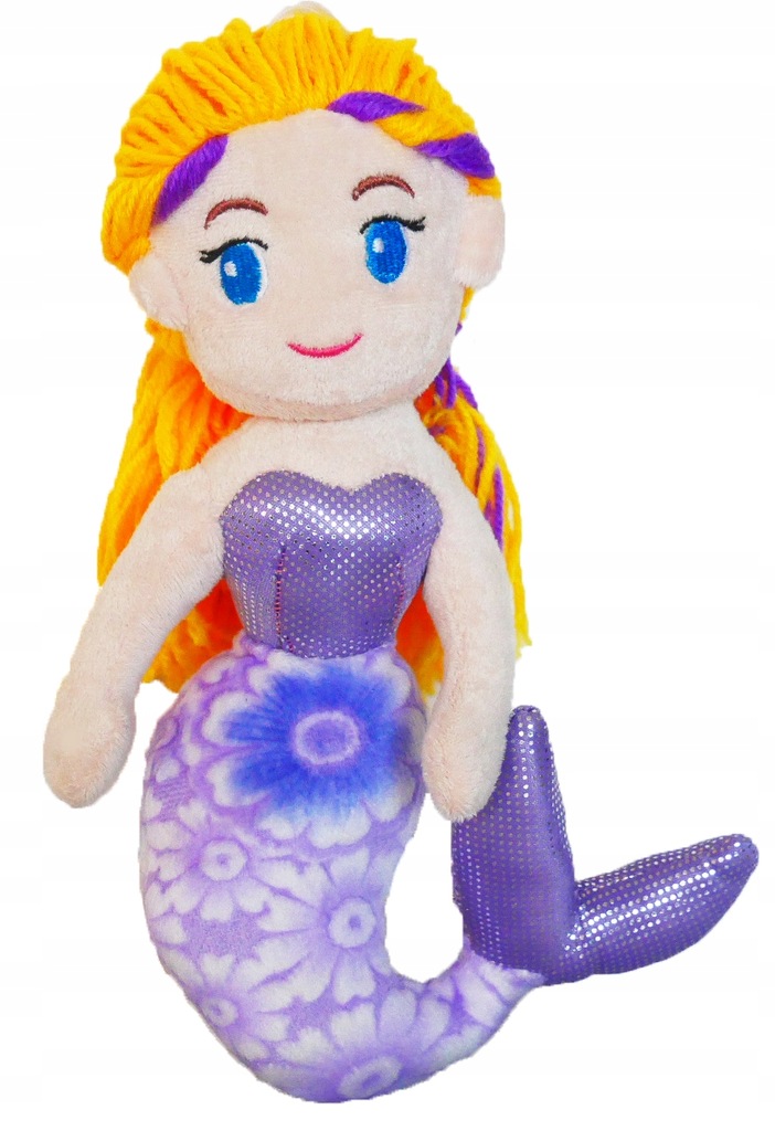 MAŁA SYRENKA BŁYSZCZĄCA LALKA MASKOTKA PLUSZOWA - 8695888216 - oficjalne archiwum Allegro