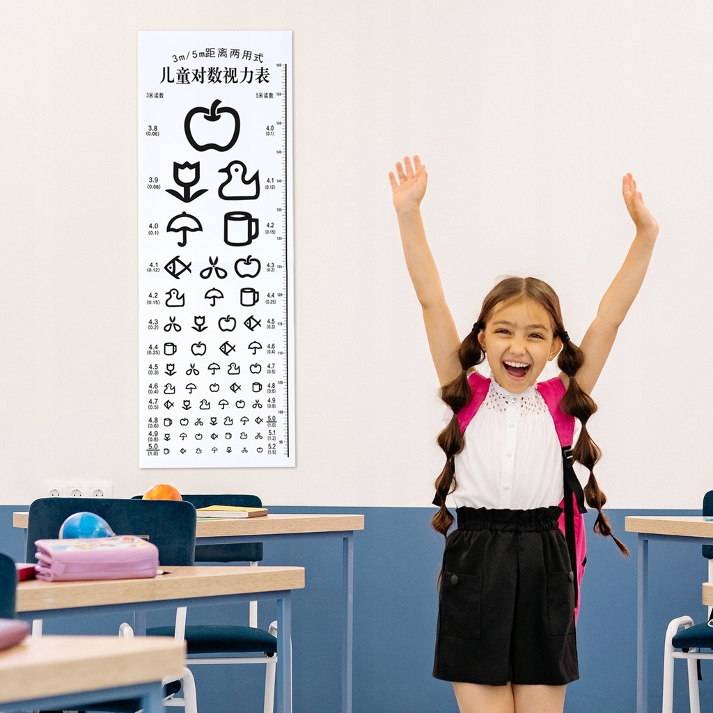 Kids Posters Wall Chart Snellen Color Eye - 14031438150 - oficjalne ...