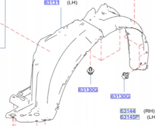 Nadkole przednie lewe Nissan - 13257091454 - oficjalne archiwum Allegro