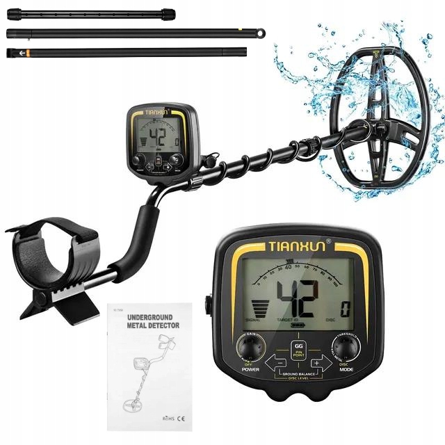 WYKRYWACZ METALI TX-850 METALU DETEKTOR Poszukiwacz Złota 90CM 2,5M Premium - 15763599027 ...