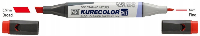 Marker Kurecolor Dwustronny TWIN 900 Czarny, Kuretake PISAK BIUROWY ...