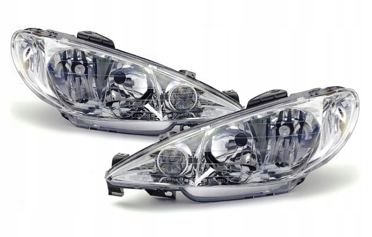 PEUGEOT 206 98-09 Reflektor lampa H7+H7 NOWY DEPO - 11454803124 - oficjalne archiwum Allegro