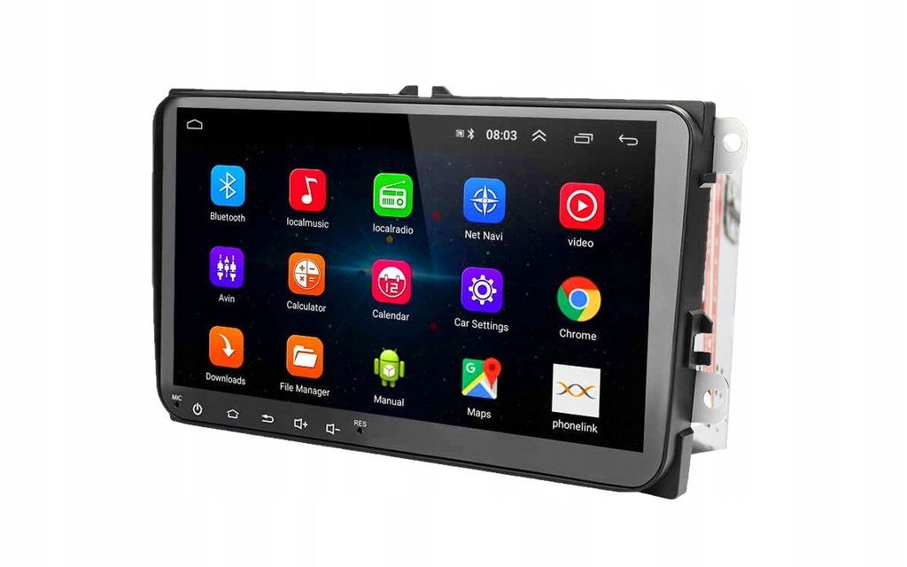 RADIO 2 DIN ANDROID VW GOLF V VI 5 6 PASSAT B6 B7 - 9270637488 - oficjalne archiwum Allegro