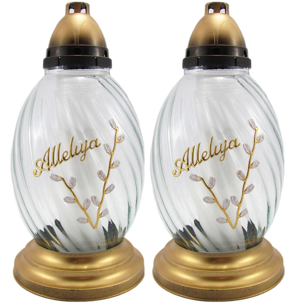 Duże znicze na Wielkanoc Alleluja wielkanocne 2szt - 13312482883 ...
