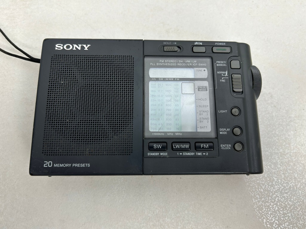 Radio wielozakresowe globalne Sony ICF-SW40 - 13524155496 - oficjalne ...