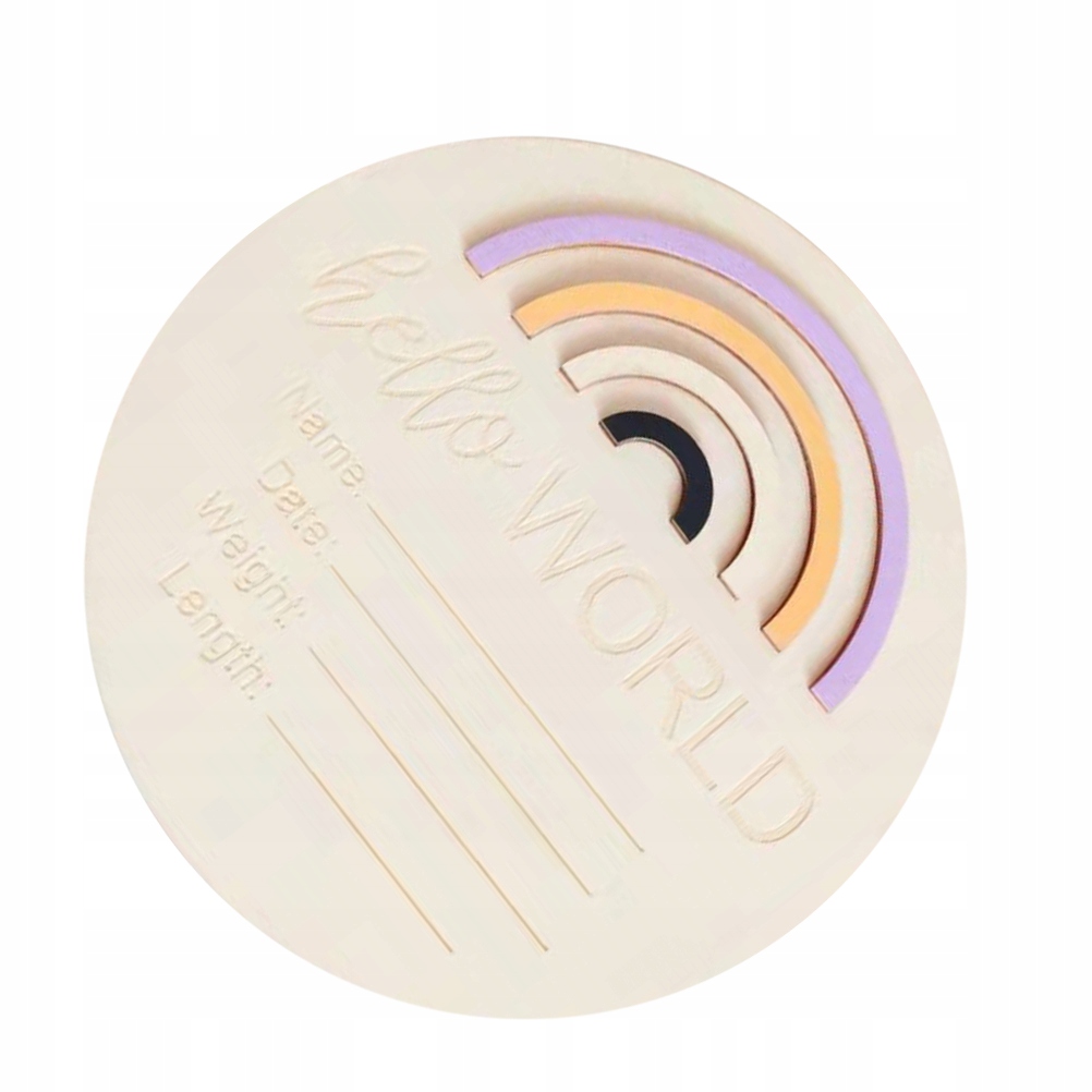 EMBLEMS NEWBORN PROPS ANNOUNCEMENT SIGN NURSERY WALL DECOR BABY ...