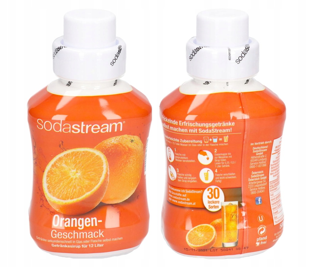 Купить КОНЦЕНТРАТ СОКА SODASTREAM САТУРАТОР апельсиновый сироп: отзывы ...