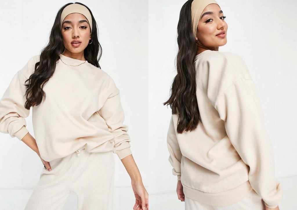GŁADKA KLASYCZNA BLUZA OVERSIZE XS - 14044426702 - oficjalne archiwum Allegro