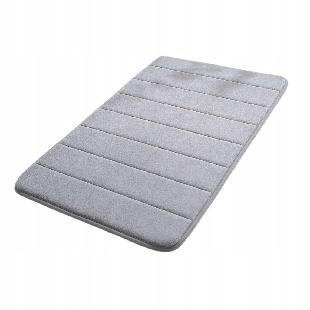 Water Absorbent Small Bath Mat Non Slip Soft Grey - 13924002193 ...
