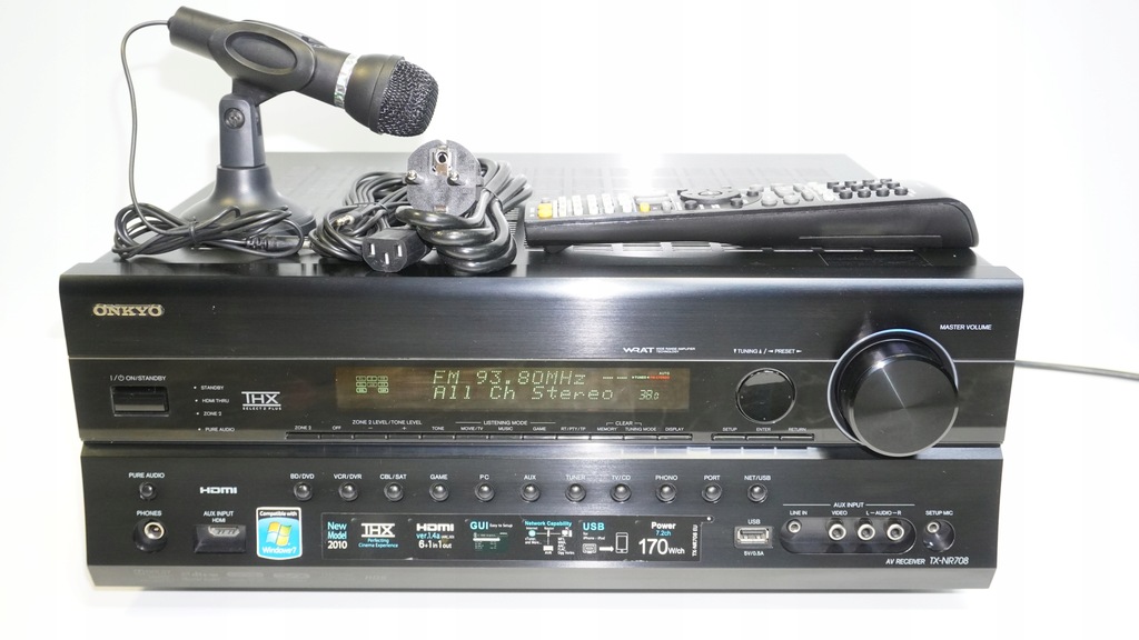 Amplituner 7.2 Onkyo TX-NR708 NOWY DSP BEZ WADY FABRYCZNEJ ARC GWARANCJA - 14287502577 ...