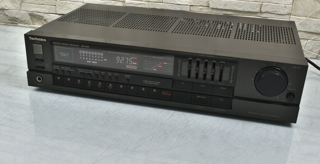 Technics SA-160 Amplituner stereo z korektorem EQ - 12354117224 - oficjalne archiwum Allegro