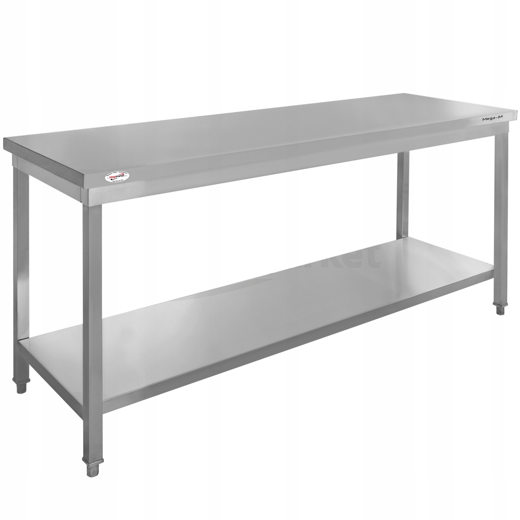 Stół roboczy GASTRONOMICZNY blat z PÓŁKĄ 180x70 ze stali nierdzewnej ...