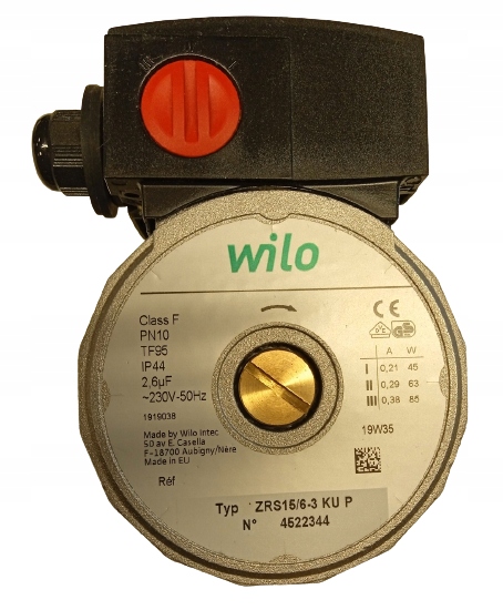 WILO ZRS15/6-3 KU P POMPA OBIEGOWA 4522344 - 13580160903 - oficjalne archiwum Allegro