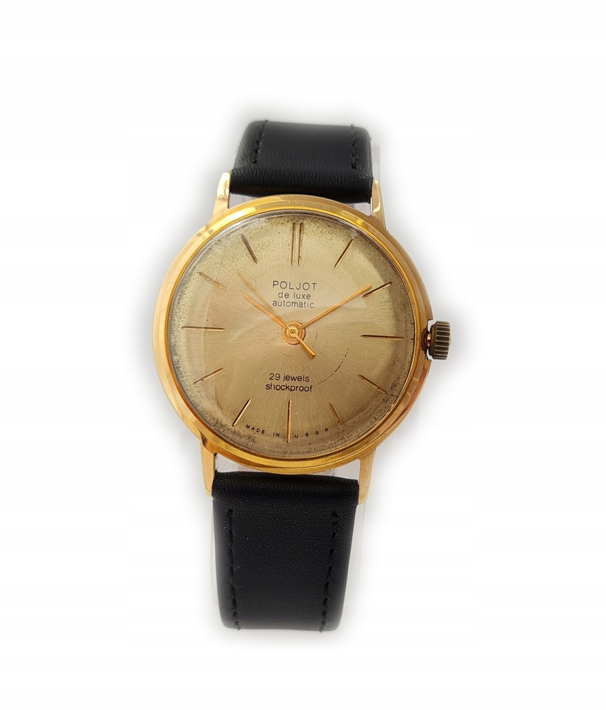 ZŁOCONY POLJOT AUTOMATIC 29J DE LUXE - JEDYNY TAKI - 11371021041 - oficjalne archiwum Allegro