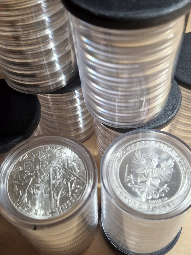 Srebrna Moneta Husaria 1 Oz Ag - 9999 % - 1 Grosz - 13636132032 - oficjalne archiwum Allegro