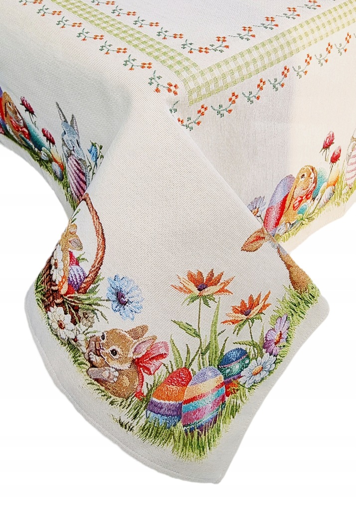 OBRUS GOBELIN 140X180 ZAJĄC WIELKANOC PISANKI WN - 13481634080 - oficjalne archiwum Allegro