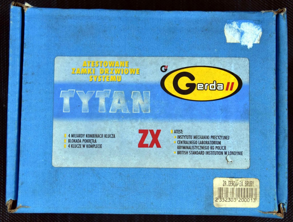 Zamek nawierzchniowy Gerda TYTAN ZX BRĄZOWY - 12577230311 - oficjalne archiwum Allegro