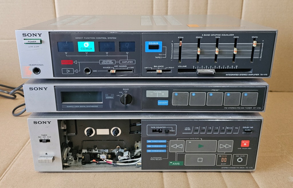 Wieża SONY TA-V10 Tuner ST-V10L Deck TC-V10 - 17245019875 - oficjalne ...
