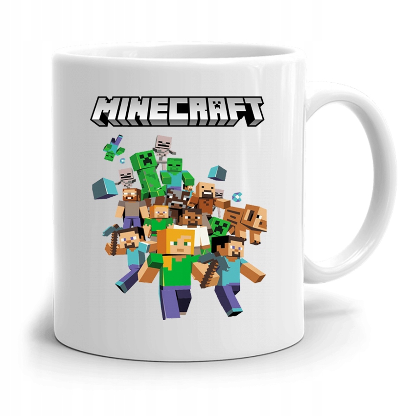 KUBEK MINECRAFT ŚWIETNY PREZENT NA URODZINY + IMIĘ - 11182970011 ...