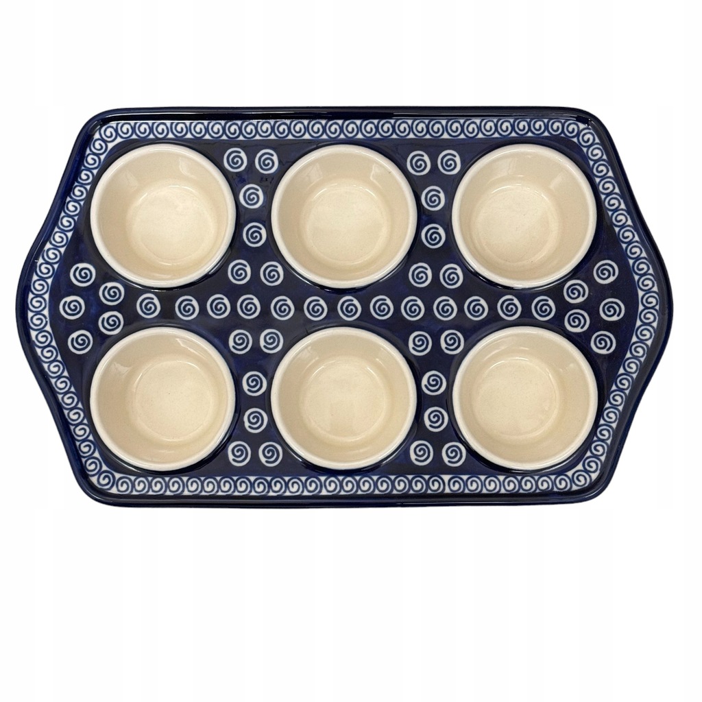 Forma na muffiny, muffinki dek. 174A Ceramika Bolesławiec - 15138307815 ...